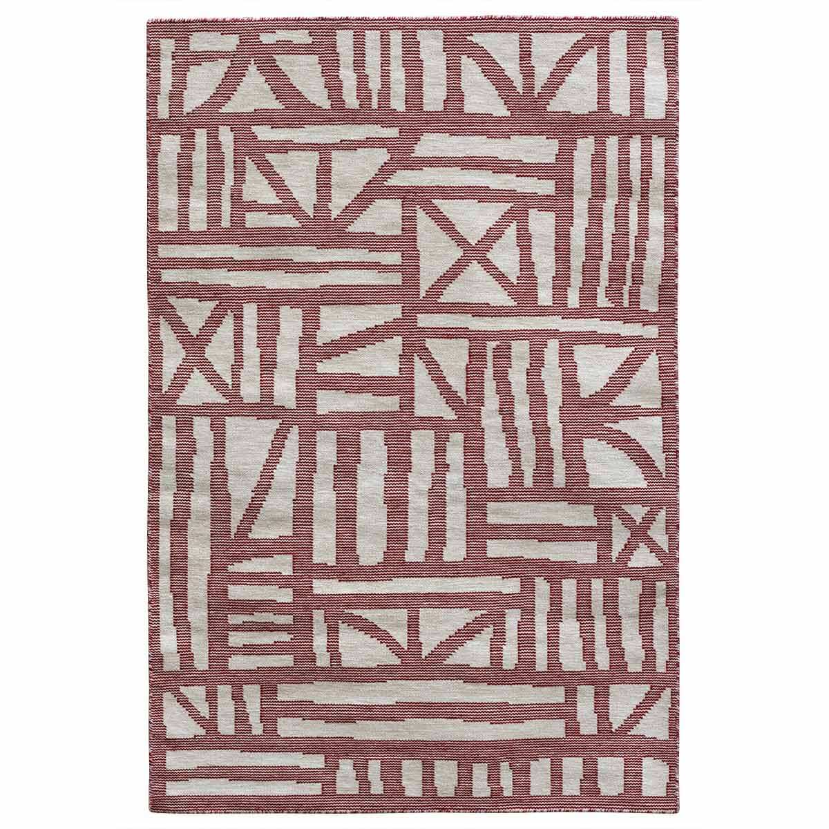 Tudor Wool Flatweave Rug - Red – Safomasi